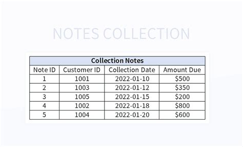 Excel Template Notes At Goldie Bridges Blog