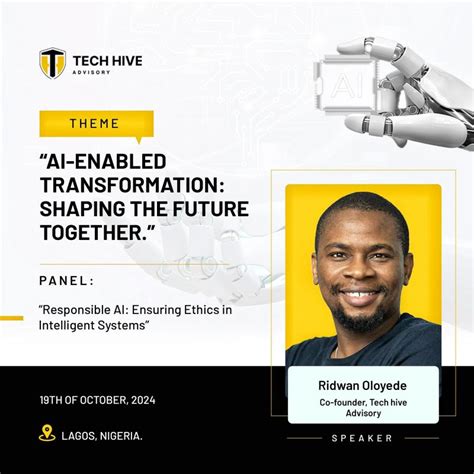 Happening Tomorrow Ridwan Oloyede Ai Governance And Tech Policy Lead At Tech Hive Advisory Will