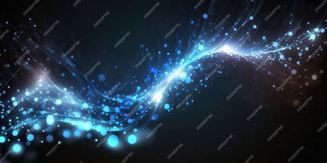 Premium Photo Abstract Futuristic Blue Background