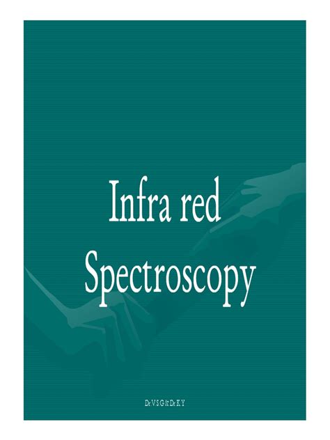 Infrared Spectroscopy Selection Rules And Vibrations Pdf Infrared Chemical Polarity