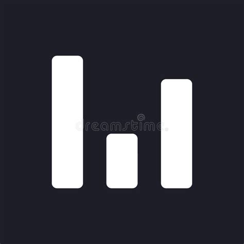 Column Chart Dark Mode Glyph Ui Icon Stock Illustration Illustration Of Glyph Symbol 259508425
