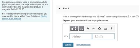 solved part a in a proton accelerator used in elementary