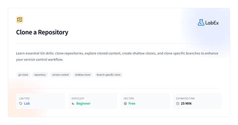 master git repository cloning techniques labex