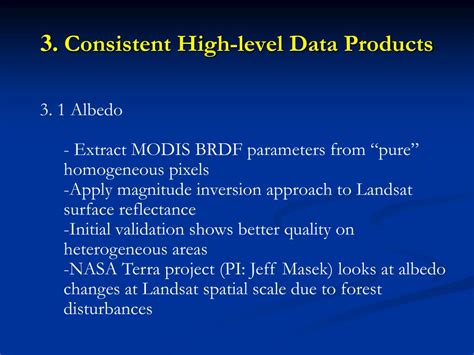 Ppt Developing Consistent Time Series Landsat Data Products