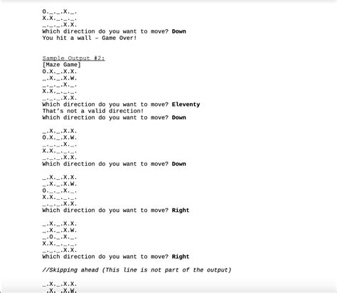 Solved Assignment 5b Maze Game 2d Arrays Can Be Used To