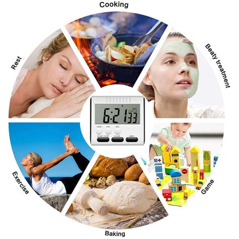 Hour Minute Second Count Up Countdown Digital Kitc Grandado