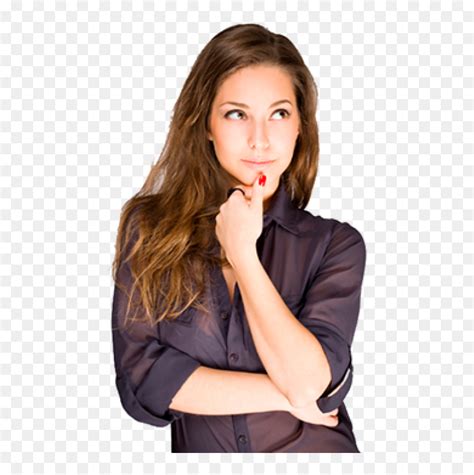 Thinking Woman Png Transparent Png Vhv
