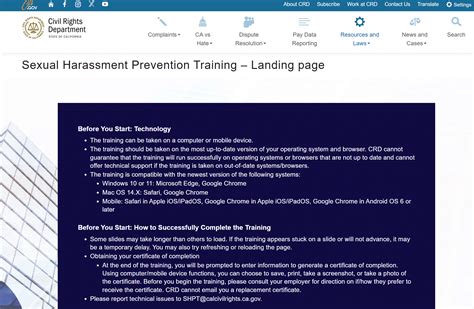 California Sexual Harassment Prevention Training Be4all