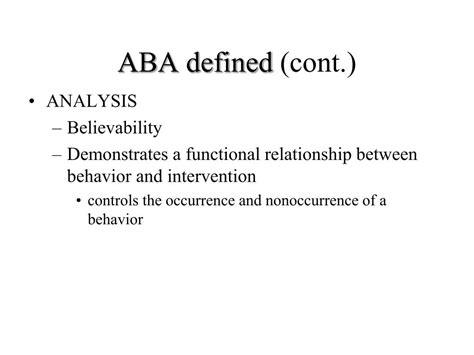 Ppt Introduction To Applied Behavior Analysis Powerpoint Presentation Id 1619458