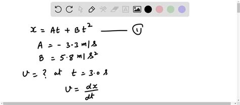 Solved A Particles Position Along The X Axis Is Described By X T At
