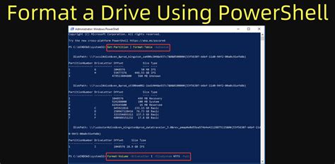 How To Format A Drive With Powershell