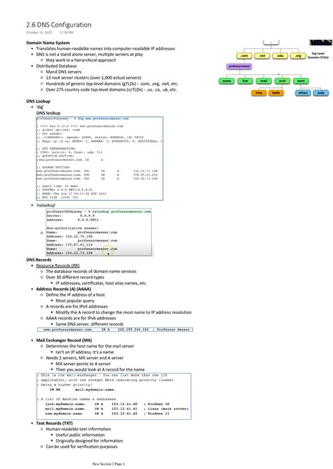 26 Dns Configuration Notes Domain Name System Translates Human