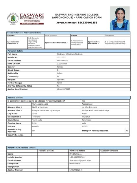 easwari engineering college autonomous application form pdf