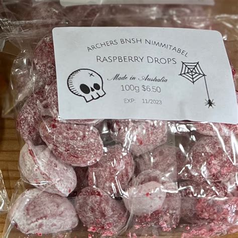 Traditional Boiled Hard Candy Raspberry Drop Archers Bnsh Nimmitabel
