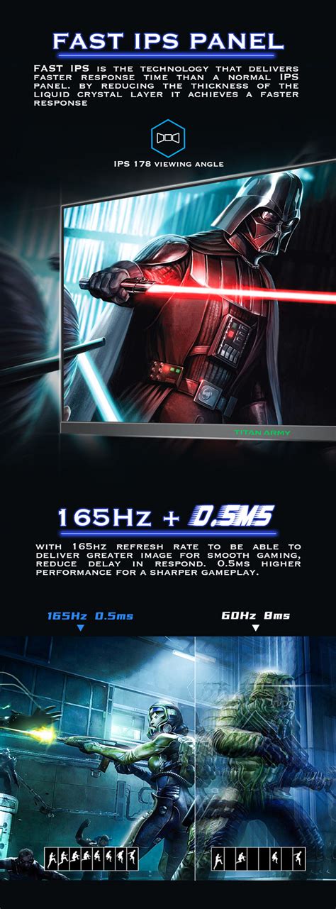 Titan Army 27" Mini-LED QHD 2K 165Hz 0.5ms Fast IPS HDR Rotatable ...