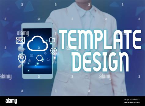 Text Caption Presenting Template Design Internet Concept An Overall Layout Or Blueprint With A
