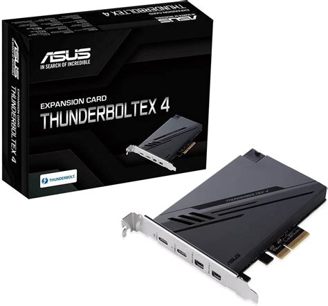 Asustek Thunderboltex 4 Dual Thunderbolt 4 Usb‑c Port Displayport 1 4 Pcie 3 0x4 Interface