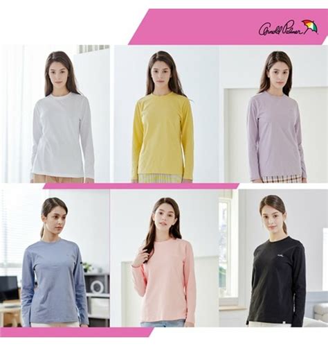 아놀드파마 단독22년 신상 여성 코튼 긴팔 라운드 언더셔츠 6종 티몬