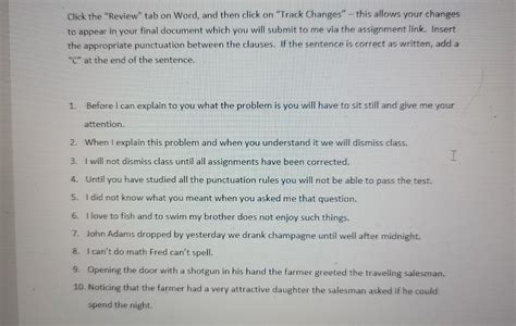 Solved Clause Punctuation Exercise 3 Remember That At The