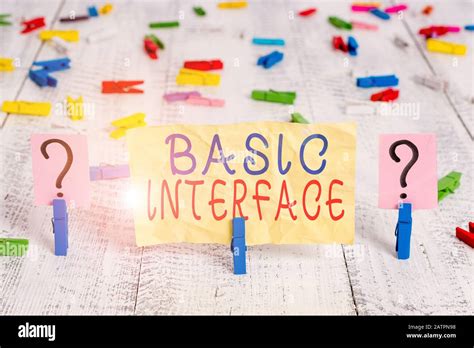 conceptual hand writing showing basic interface concept meaning boundary across which two