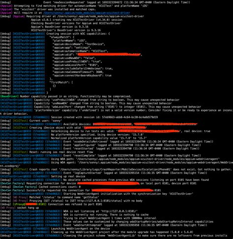 Connection Refused Error When Using Wdalocalport Support Appium Discuss