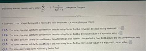 solved 00 n 10n6 1 determine whether the alternating