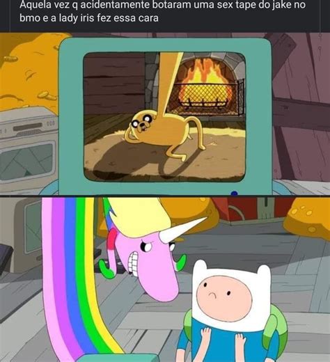 Aquela Vez Q Acidentamente Botaram Uma Sex Tape Do Jake No Bmo E A Lady Iris Fez Essa Cara