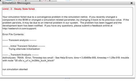 Webench® Toolslm2842 Steady State Failed Power Management Forum Power Management Ti E2e