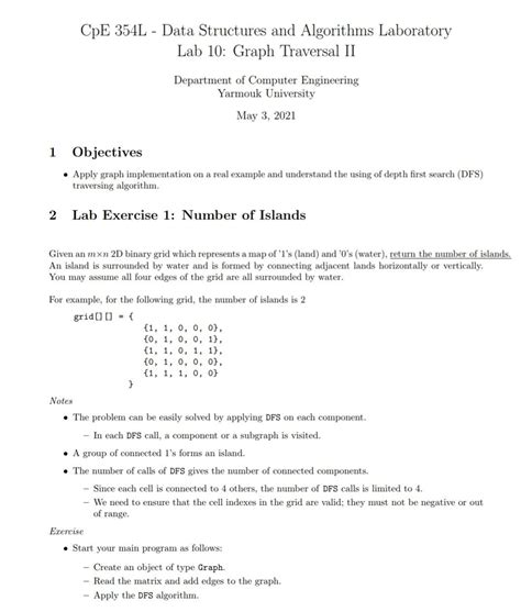 Solved Cpe 354l Data Structures And Algorithms Laboratory