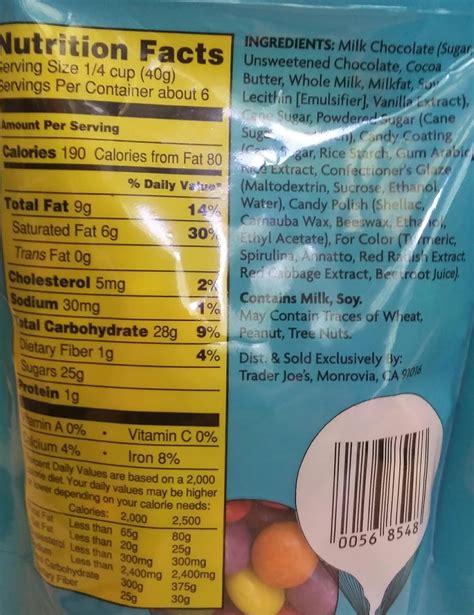 Whats Good At Trader Joes Trader Joes Candy Coated Chocolate Drops