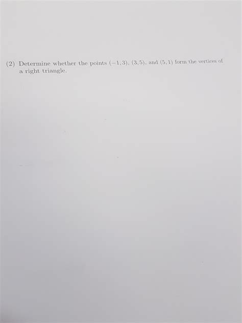 Solved Determine Whether The Points And Chegg