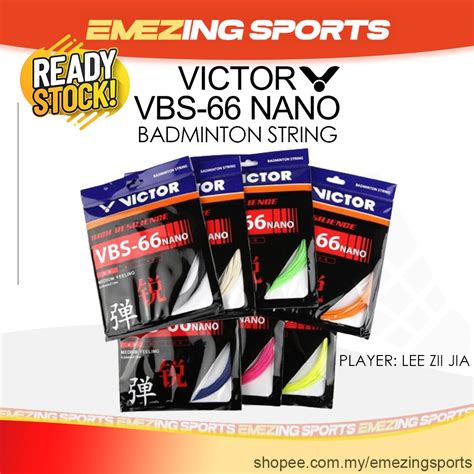 Victor Vbs 66 Nano String Badminton Strings Vbs 66n Using By Lee