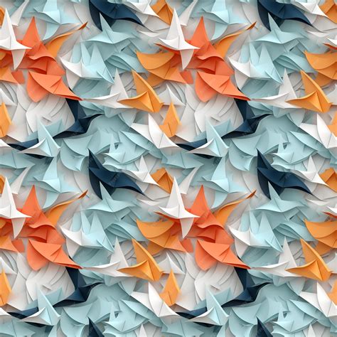 Premium Ai Image Abstract Folding Papercraft