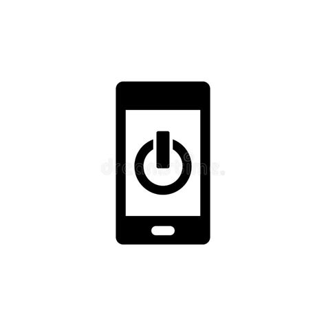 Phone Power Vector Icon Simple Element Illustration From Ui Concept