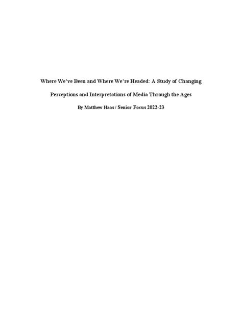 Final Focus Draft 1 Pdf Communication