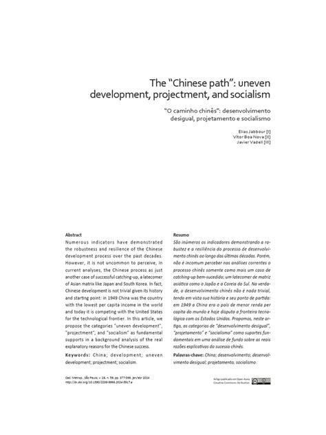 4 The Chinese Path Pdf Capitalism Socialism