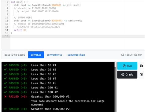 Solved Why Is My Code Not Working For Base 2 Numbers That Chegg Com