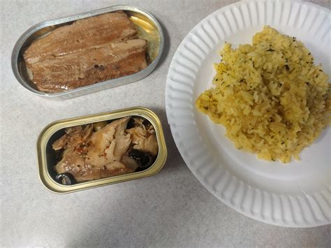 Ko Mackerel And Kippers With Microwave Rice Lol R Cannedsardines
