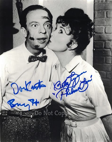 Betty Lynn And Don Knotts Signed Photo 8x10 Rp Autographed Picture The