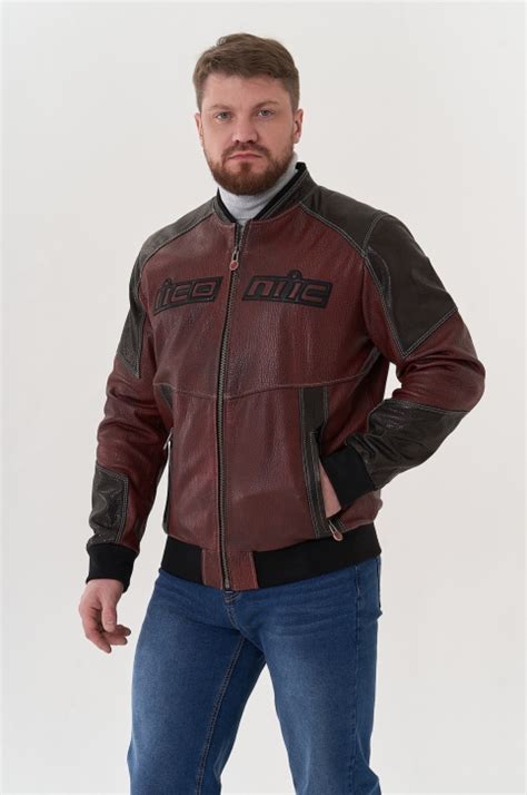 Мужская куртка мото из натуральной кожи - Каталог меховых изделий России