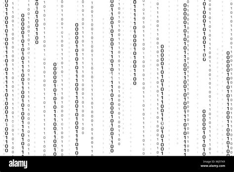Streaming Binary Code Background Cyber Pattern With Numbers Stock