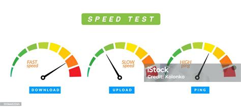 Speed Test Internet Measure Speedometer Icon Fast Upload Download Rating Quick Level Tachometer