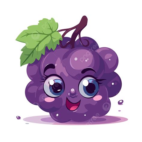 Dibujos Animados De Uvas Moradas