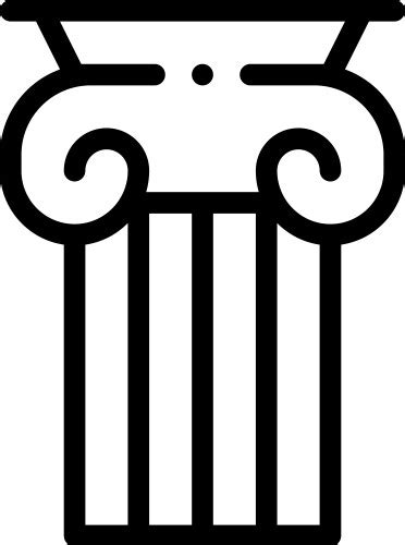 Athena Icon Thin Linear Style Design Isolated Vector Image