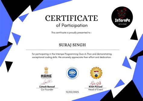 Coding Programming Quizathon Internpe Learning Datascience Ai