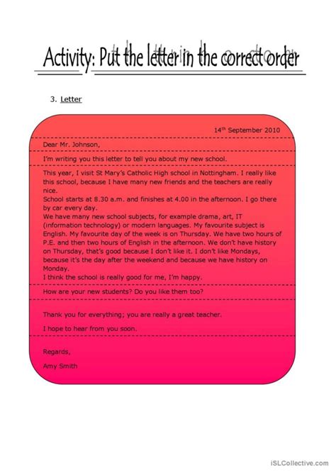 Put The Letter Into The Correct Orde… English Esl Worksheets Pdf And Doc