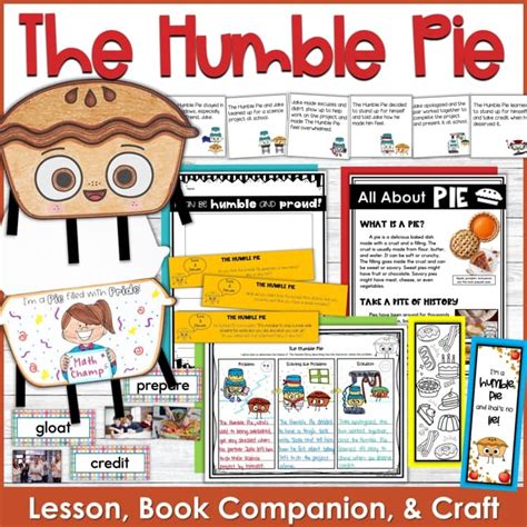 The Humble Pie Lesson Plan Book Companion And Craft By Ela With Mrs