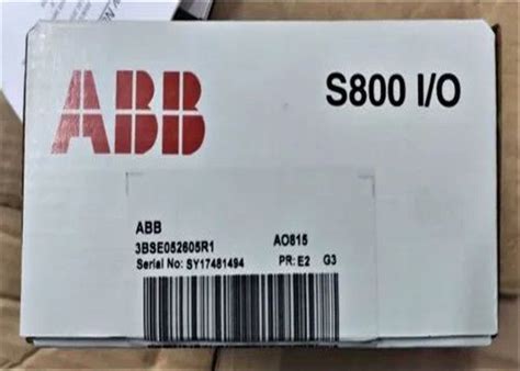 Ao815 3bse052605r1 Abb Analog Output Hart 8 Ch Use Module Termination