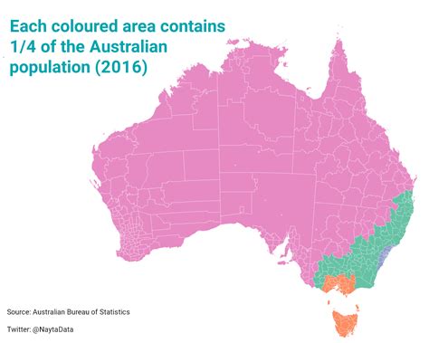 Population Distribution In Australia Map Australia Map Imaginary Maps