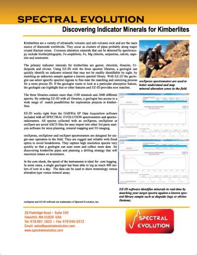 Exploration Application Notes Spectral Evolution